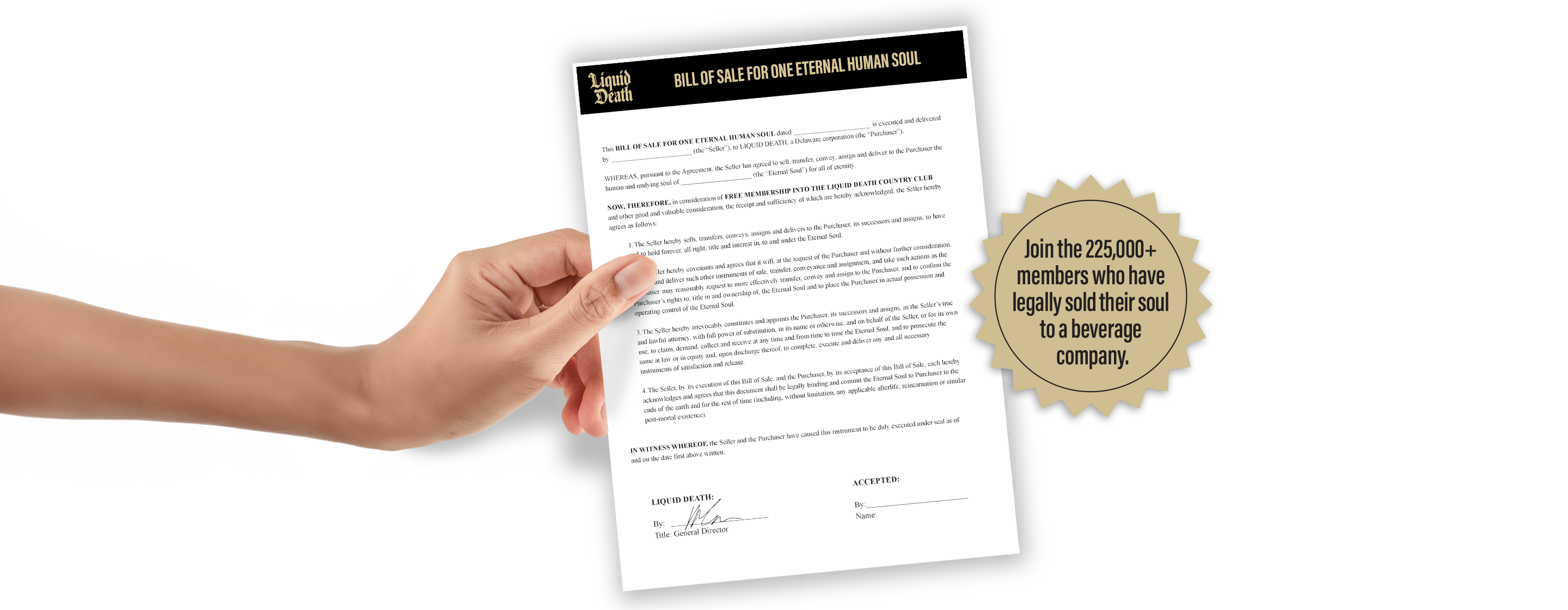 Sell Your Soul and Join The Liquid Death Country Club