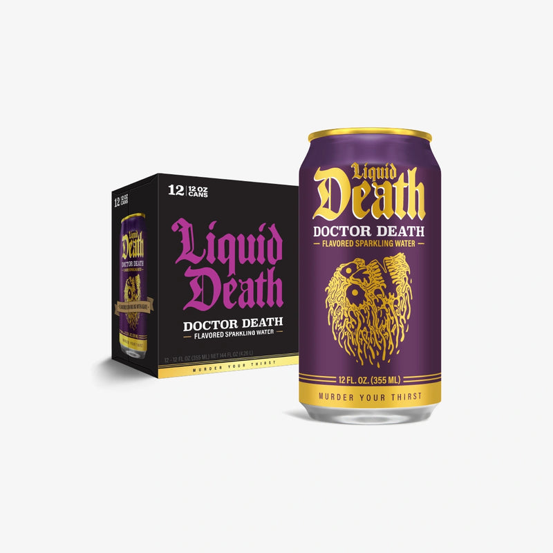 Doctor Death Flavored Sparkling 12oz (12-Pack) – Liquid Death